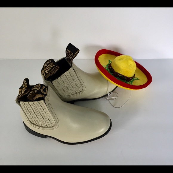 Shoes | Mariachi Charro Toddler Ivory Leather Boots | Poshmark